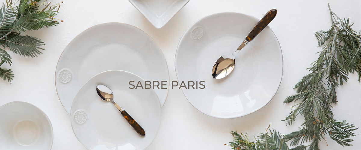 Sabre Paris Cutlery | French design in Bone and White