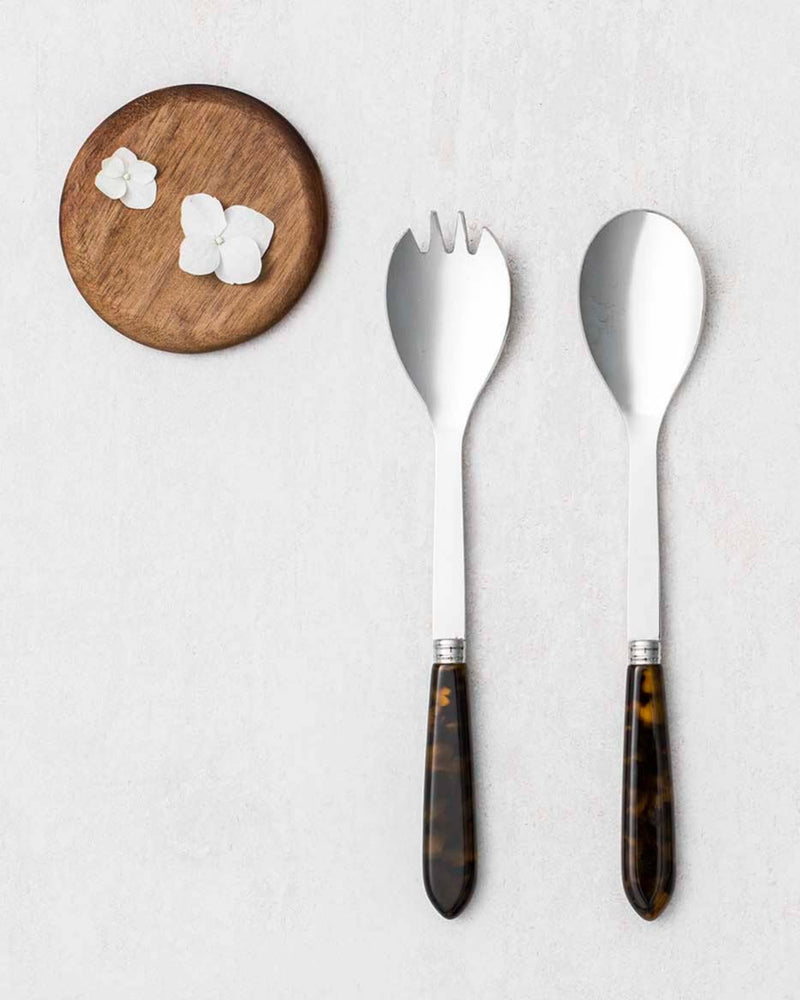 Salad serving set Sabre Tortoise