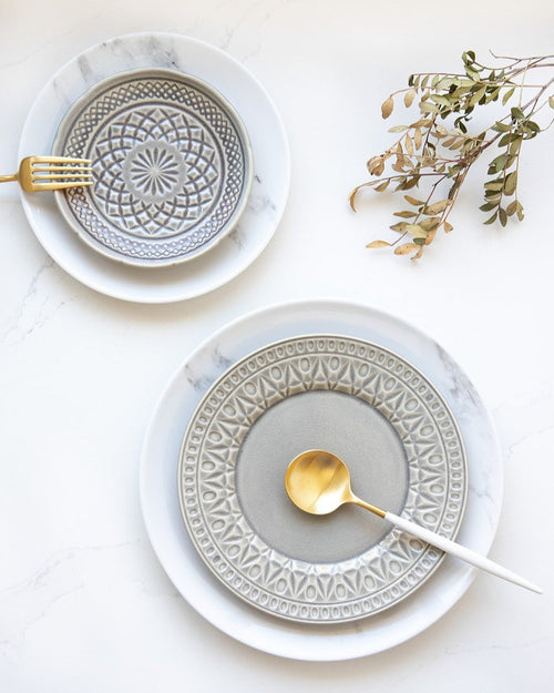 12 pcs. dinner set Crystal, Costa Nova Crystal dinner plate 28 ...
